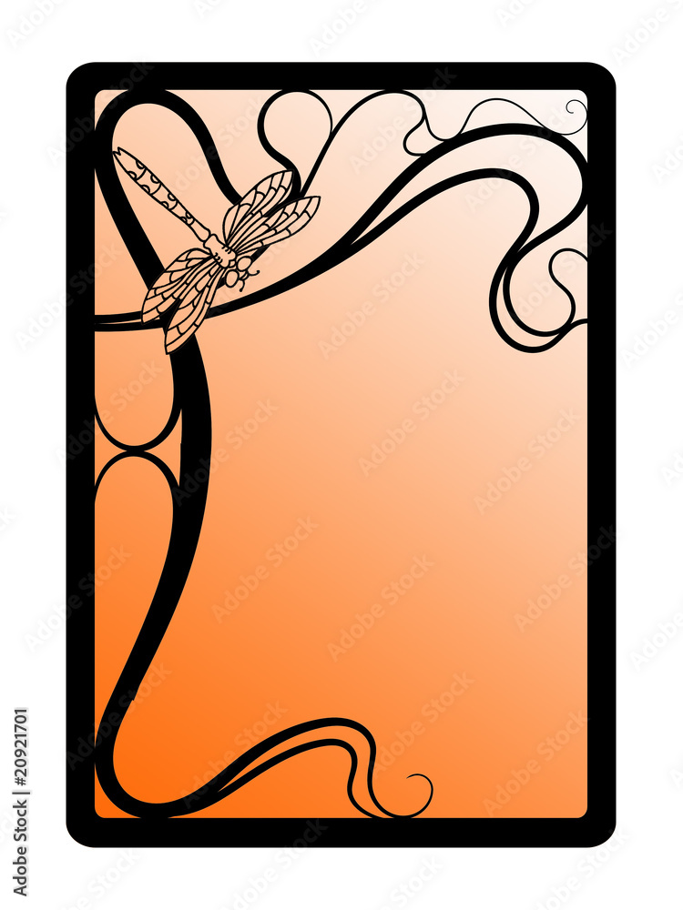 Dragonfly Art Nouveau
