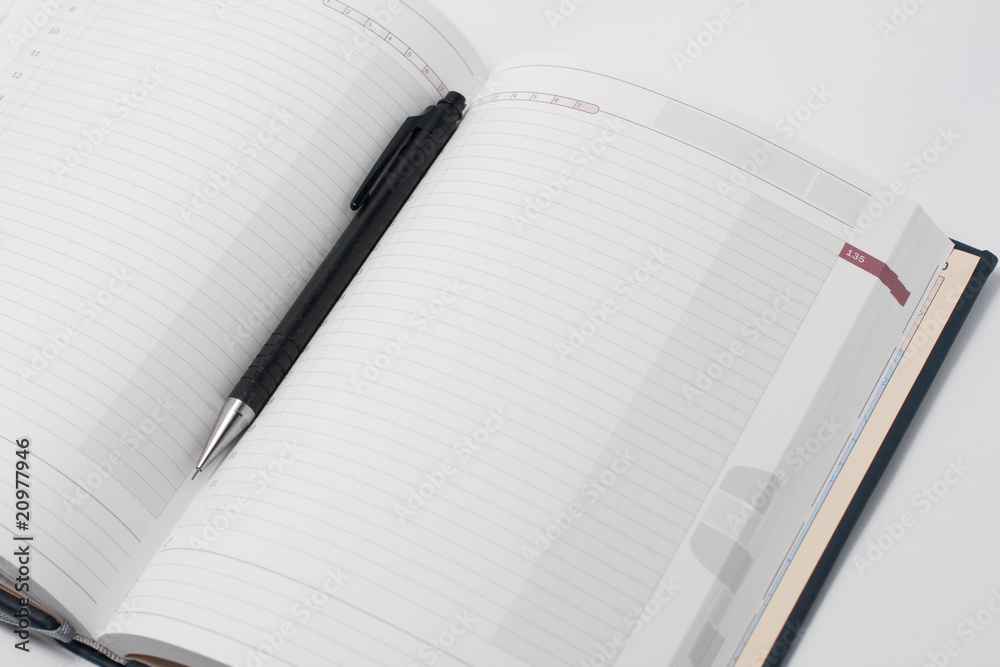 Blank open notepad Stock Photo | Adobe Stock