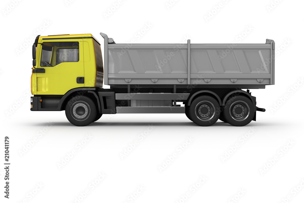 Dump Truck - side view Stock-Illustration | Adobe Stock