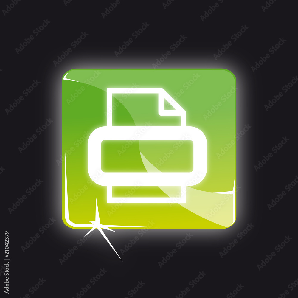 Picto imprimer - Icon print Stock Vector | Adobe Stock