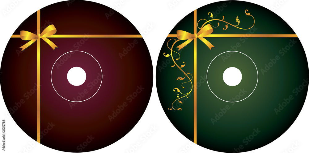 CD - DVD Label Design Stock Vector | Adobe Stock