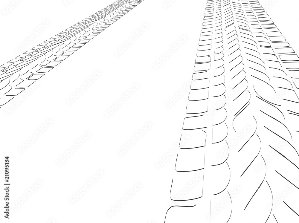 Reifenspur Stock-Foto | Adobe Stock