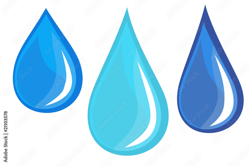 Water droplets Vectors Stock Vector | Adobe Stock
