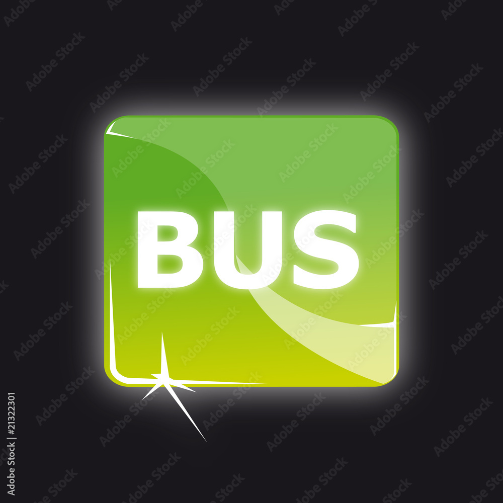 Picto typo bus - Icon bus Stock Vector | Adobe Stock
