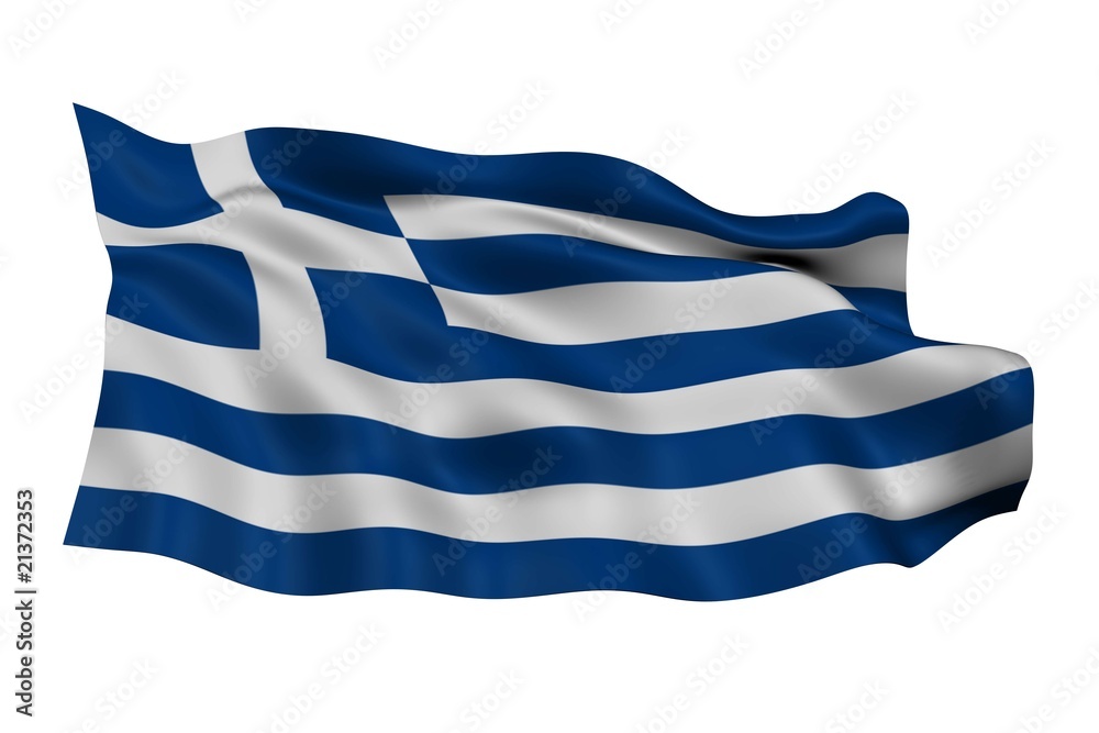 Drapeau Grec / Greek flag Stock Photo | Adobe Stock