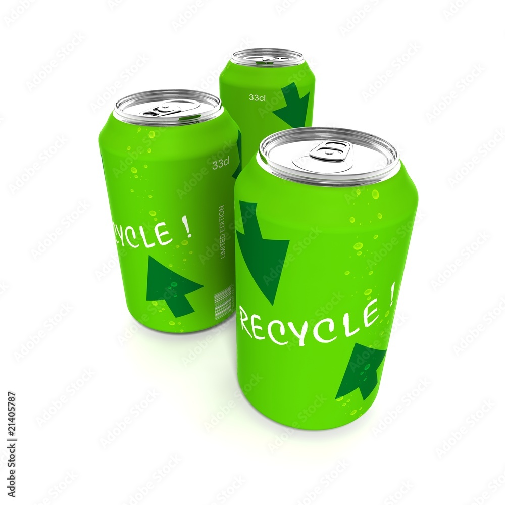 recyclage canette Illustration Stock | Adobe Stock