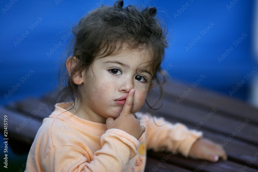 petite fille sage Stock Photo | Adobe Stock