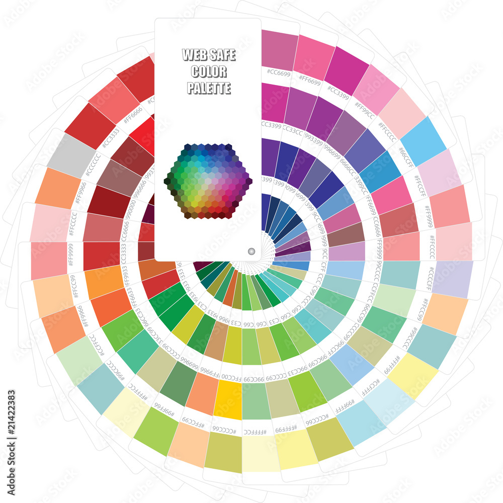 Web safe color palette Stock Vector | Adobe Stock