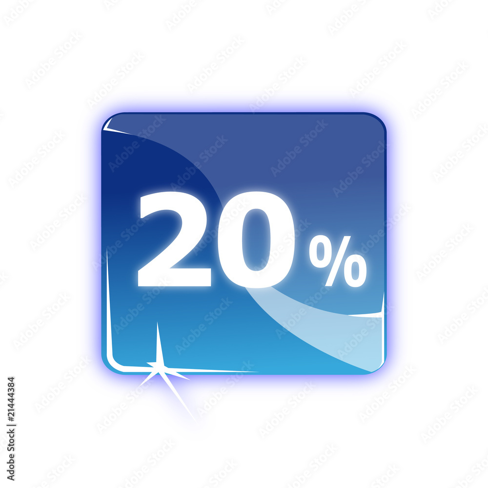 Picto 20 % - Icon percentage Stock Vector | Adobe Stock