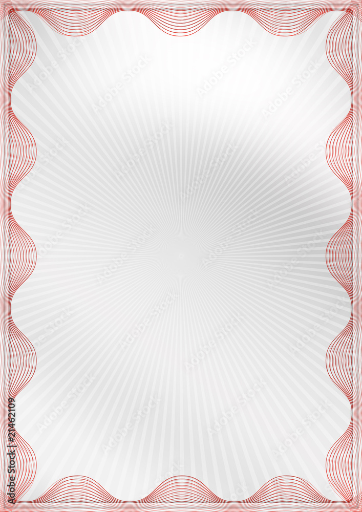 Blank certificate Stock Illustration | Adobe Stock