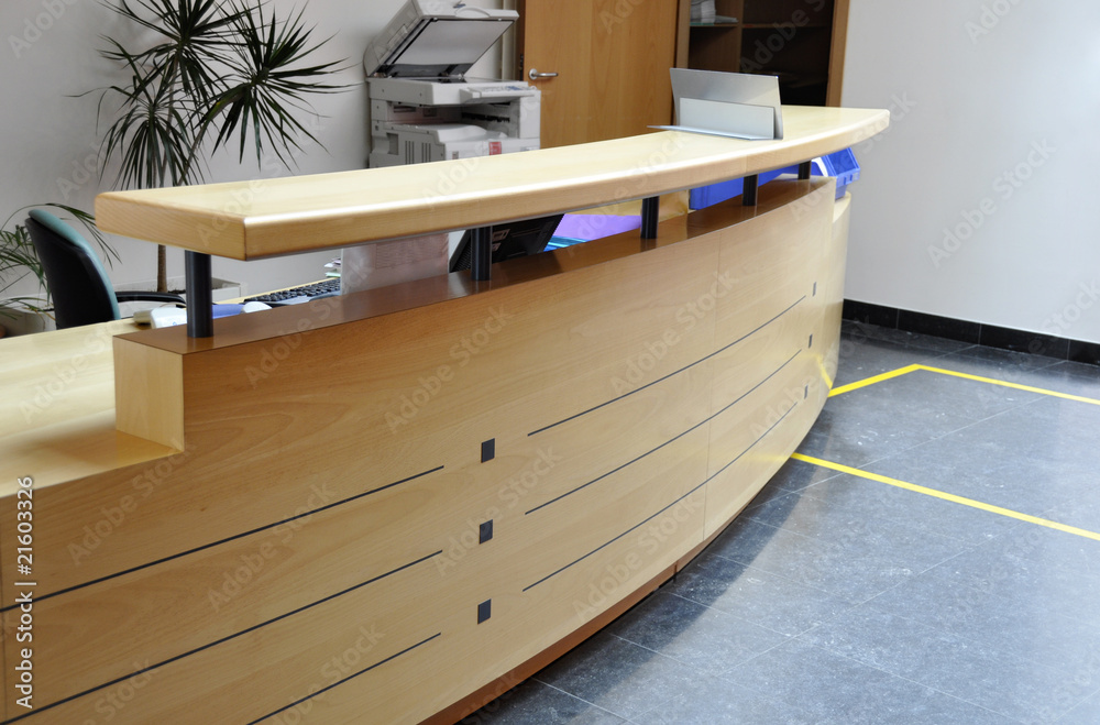 Reception desk Stock Photo | Adobe Stock