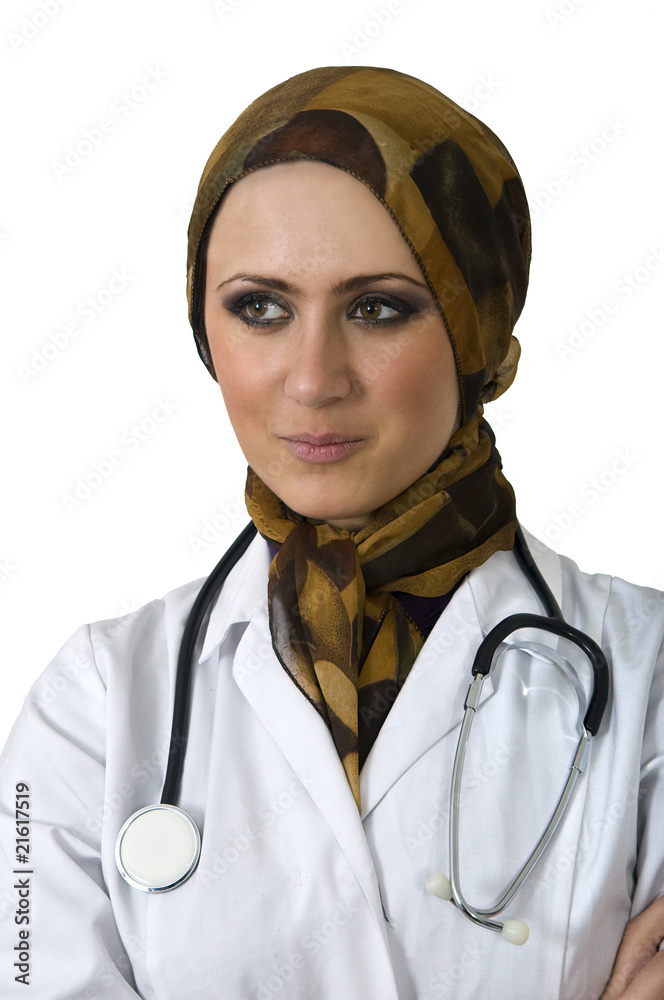Muslim nurse Stock Photo | Adobe Stock