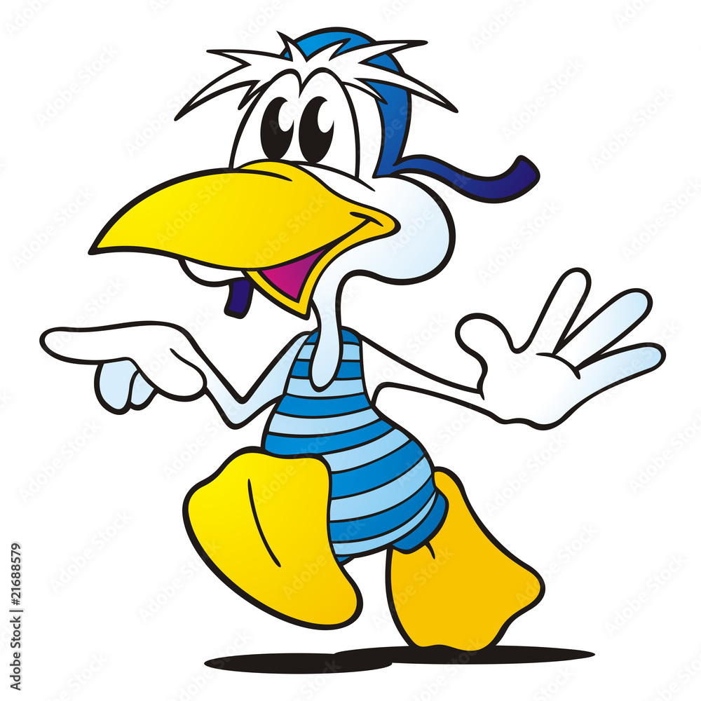 Haubentaucher unterwegs ilustración de Stock | Adobe Stock