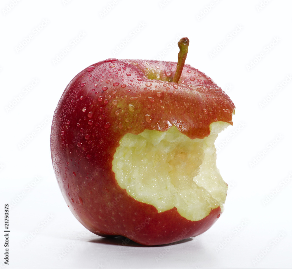 La manzana mordida. foto de Stock | Adobe Stock