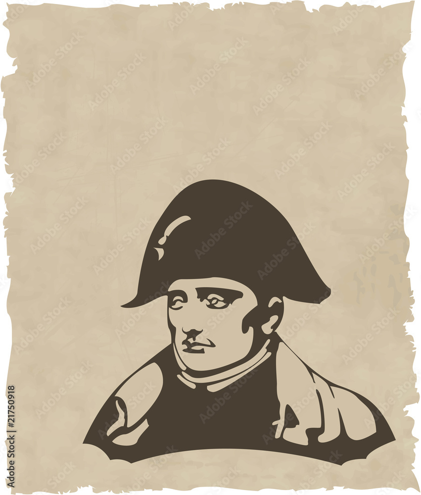 the vector Napoleon Bonaparte head Stock Vector | Adobe Stock