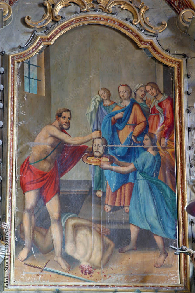 The Beheading of Saint John the Baptist Stock Photo | Adobe Stock
