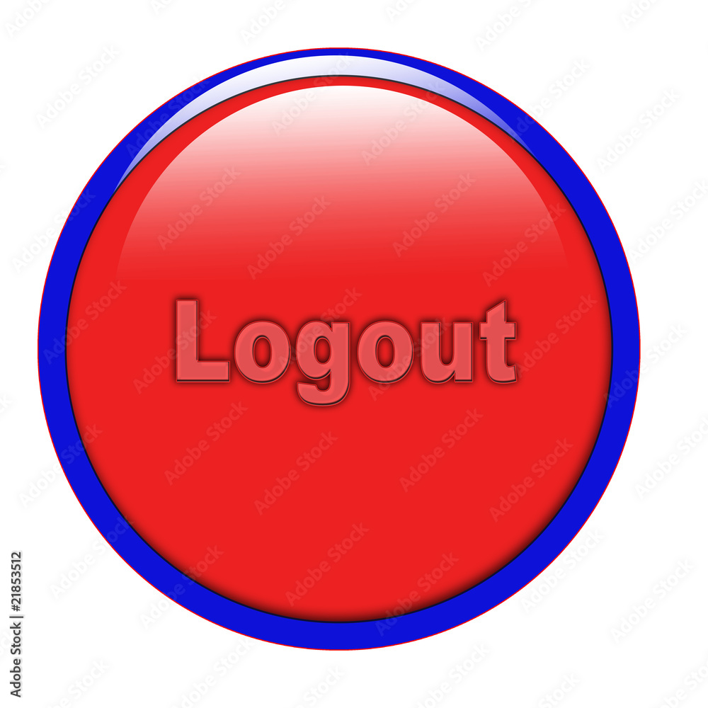 Logout-Button Stock Illustration | Adobe Stock