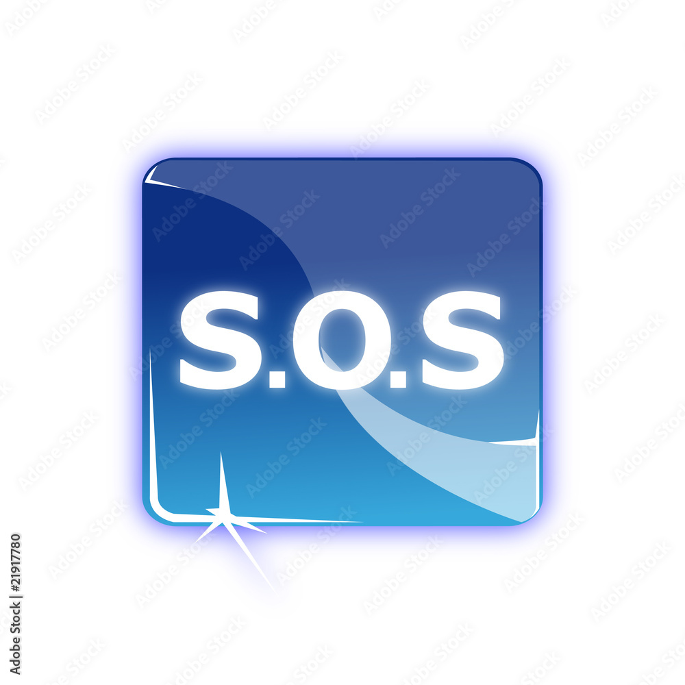 Picto signal SOS - Icon safety call Stock Vector | Adobe Stock