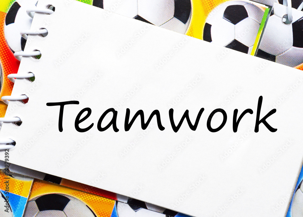 Teamwork - Soccer/Fußball Concept Stock Illustration | Adobe Stock