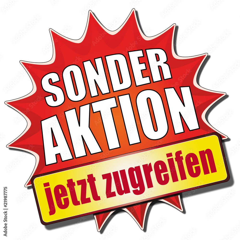 Button - Sonder Aktion, jetzt zugreifen Stock-Illustration | Adobe Stock