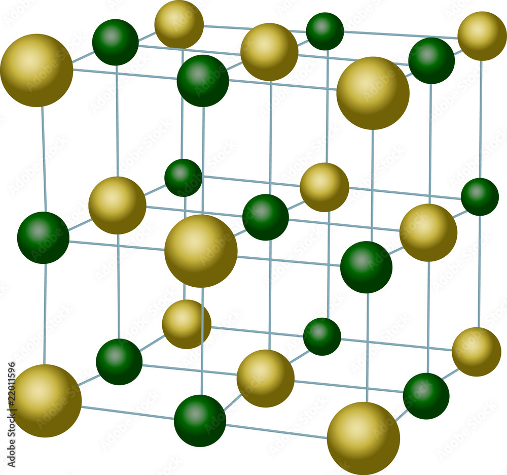 Sodium Chloride Crystal Lattice