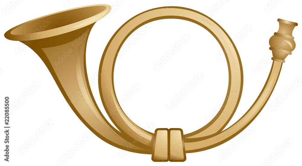 Post Horn Stock Vector | Adobe Stock