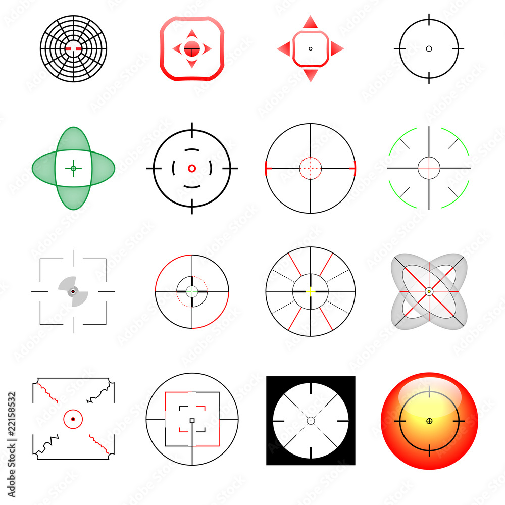 vector crosshair collection for a wide range of use Stock Vector ...