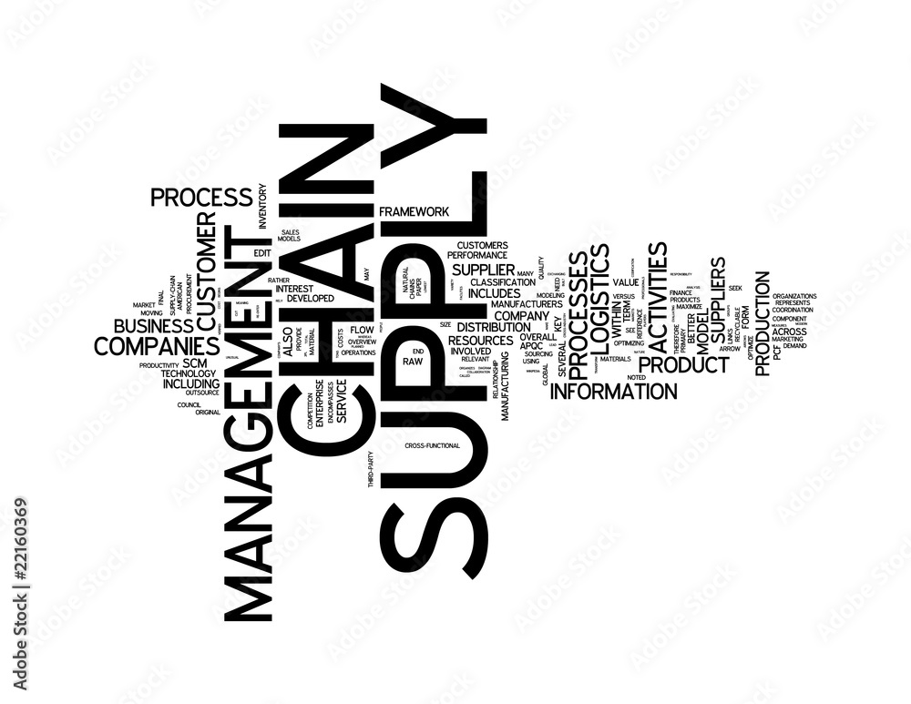 Supply Chain Management (SCM) Stock Illustration | Adobe Stock