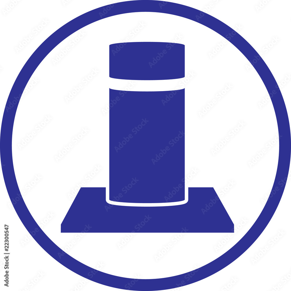 Bollard Icon / Poller Icon Stock Vector | Adobe Stock