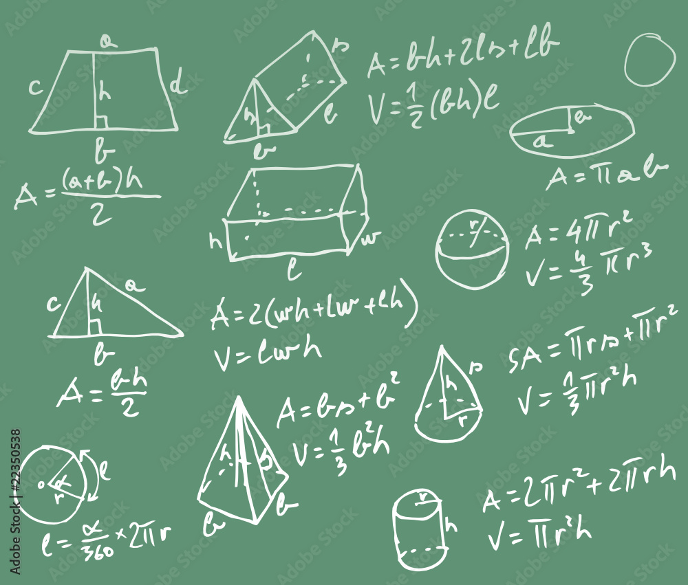 Math Chalkboard Clipart