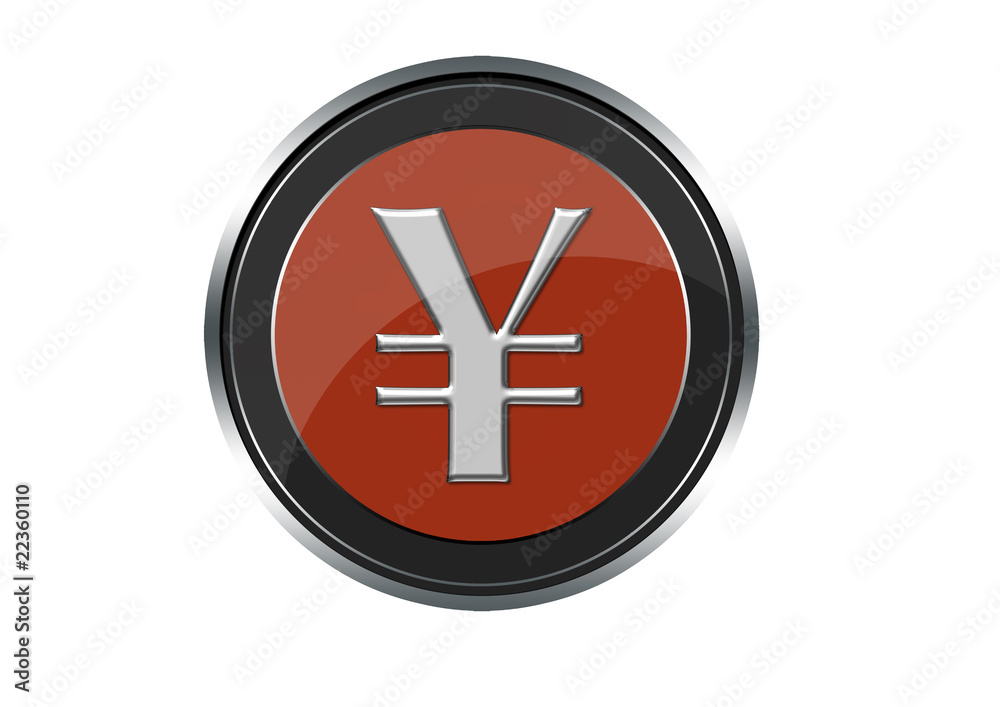 Simbolo del Yen japonés Stock Illustration | Adobe Stock