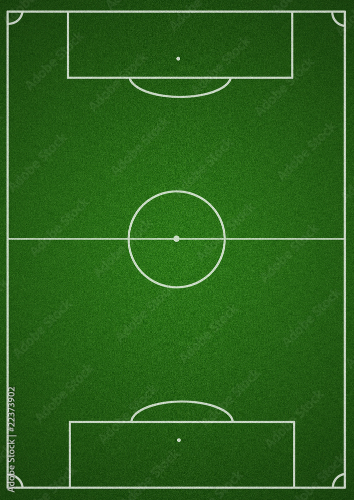 Fussballfeld Stock-Illustration | Adobe Stock