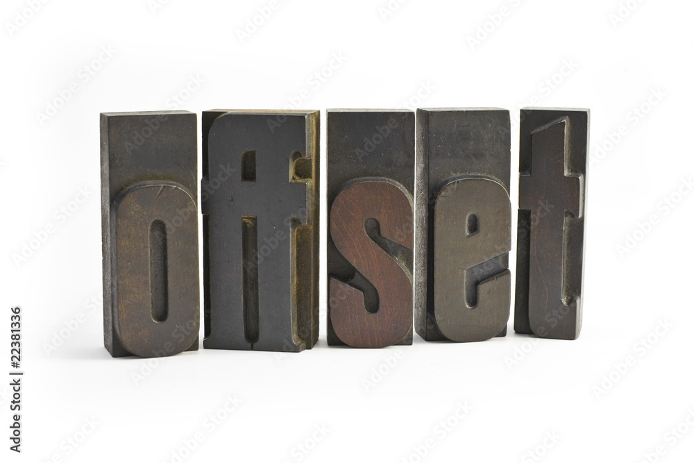 Offset letter / Offset Letter Stock Photo | Adobe Stock