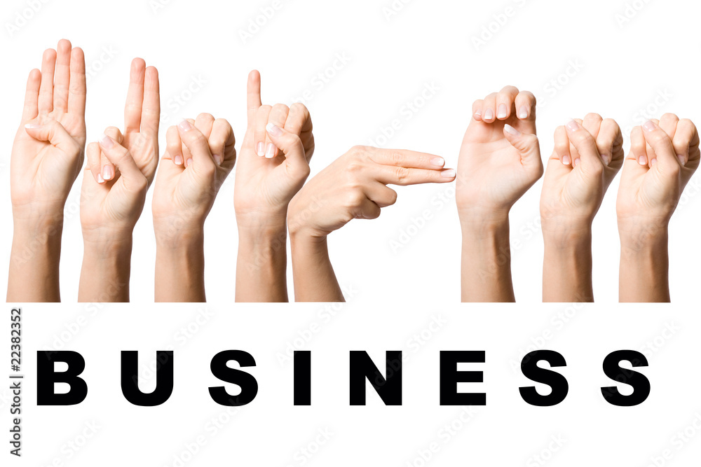 Langage des signes Stock Photo | Adobe Stock