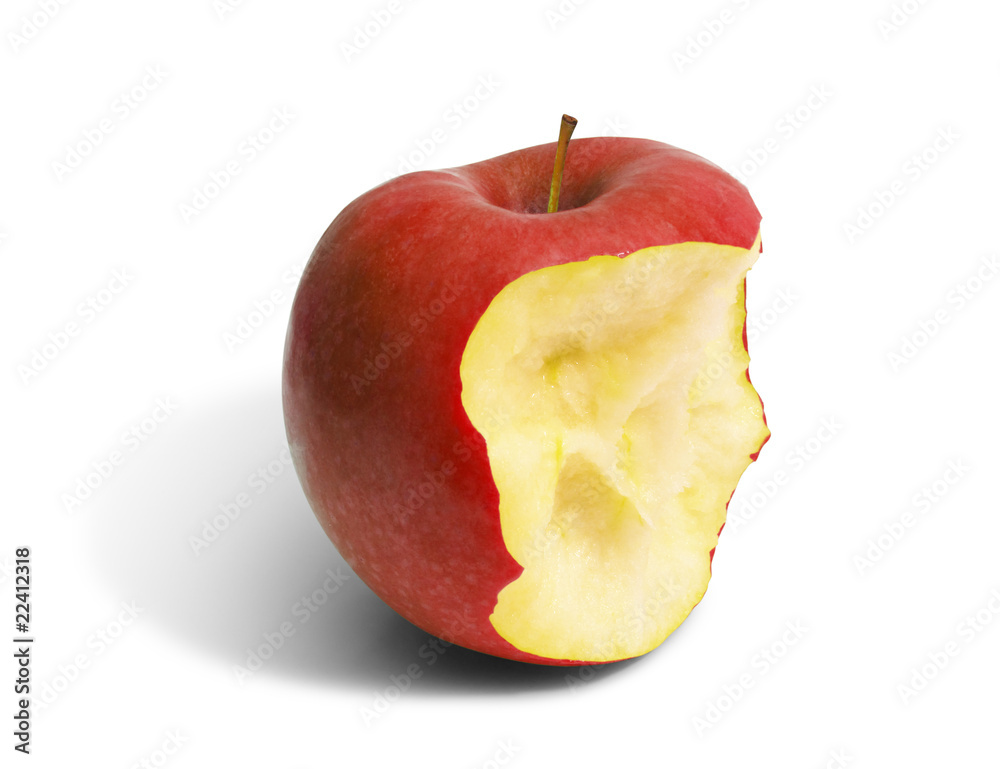 Pomme rouge croquée Photos | Adobe Stock