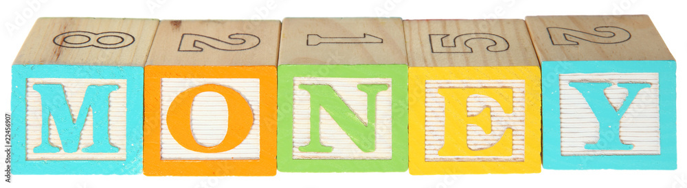 Money Alphabet Blocks Stock Photo | Adobe Stock