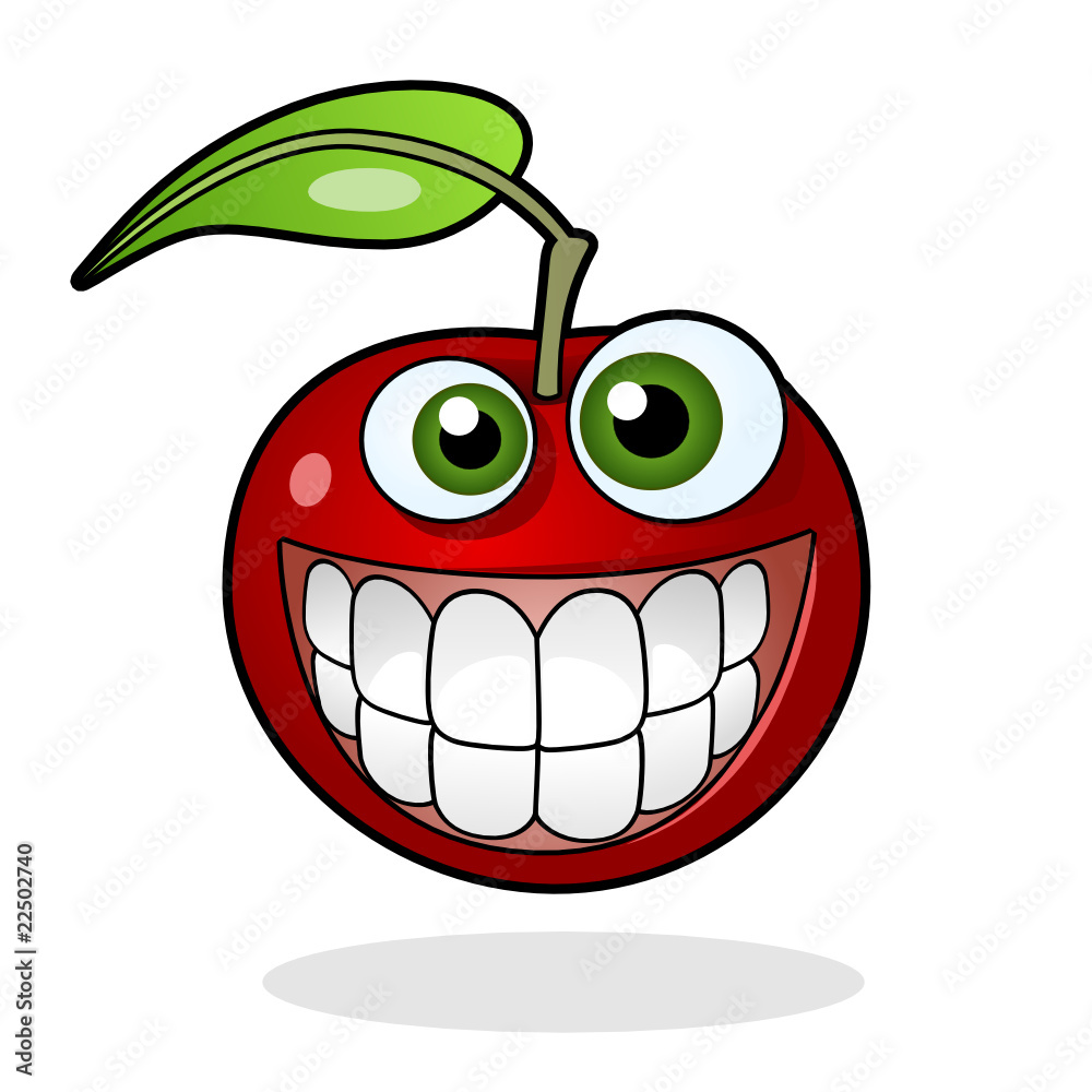 Smiling apple Stock Vector | Adobe Stock