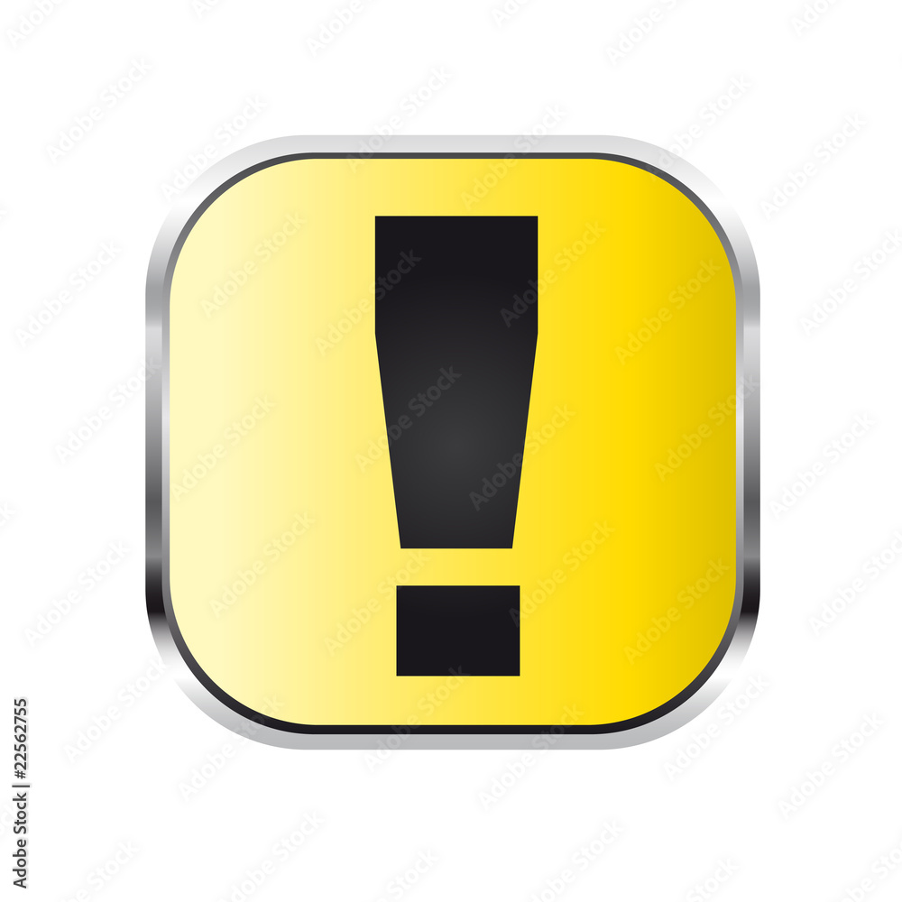 Ausrufezeichen Gelb Vector Stock Vector | Adobe Stock