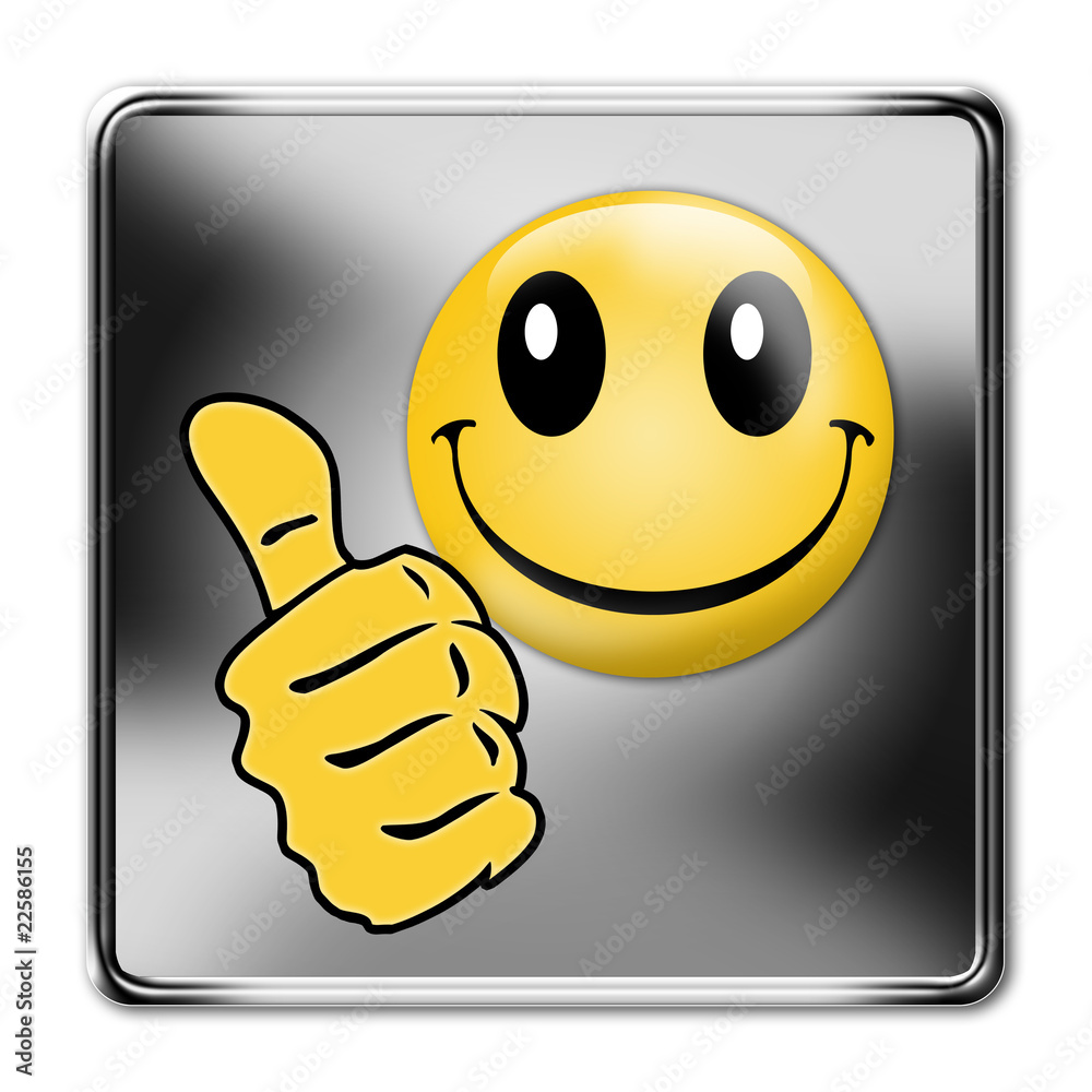 button daumen hoch Stock-Illustration | Adobe Stock