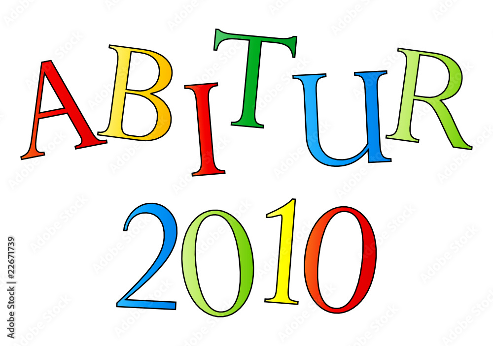 Abitur 2010 Stock-Vektorgrafik | Adobe Stock