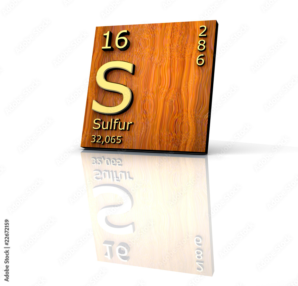 Sulfur form Periodic Table of Elements Stock Illustration | Adobe Stock