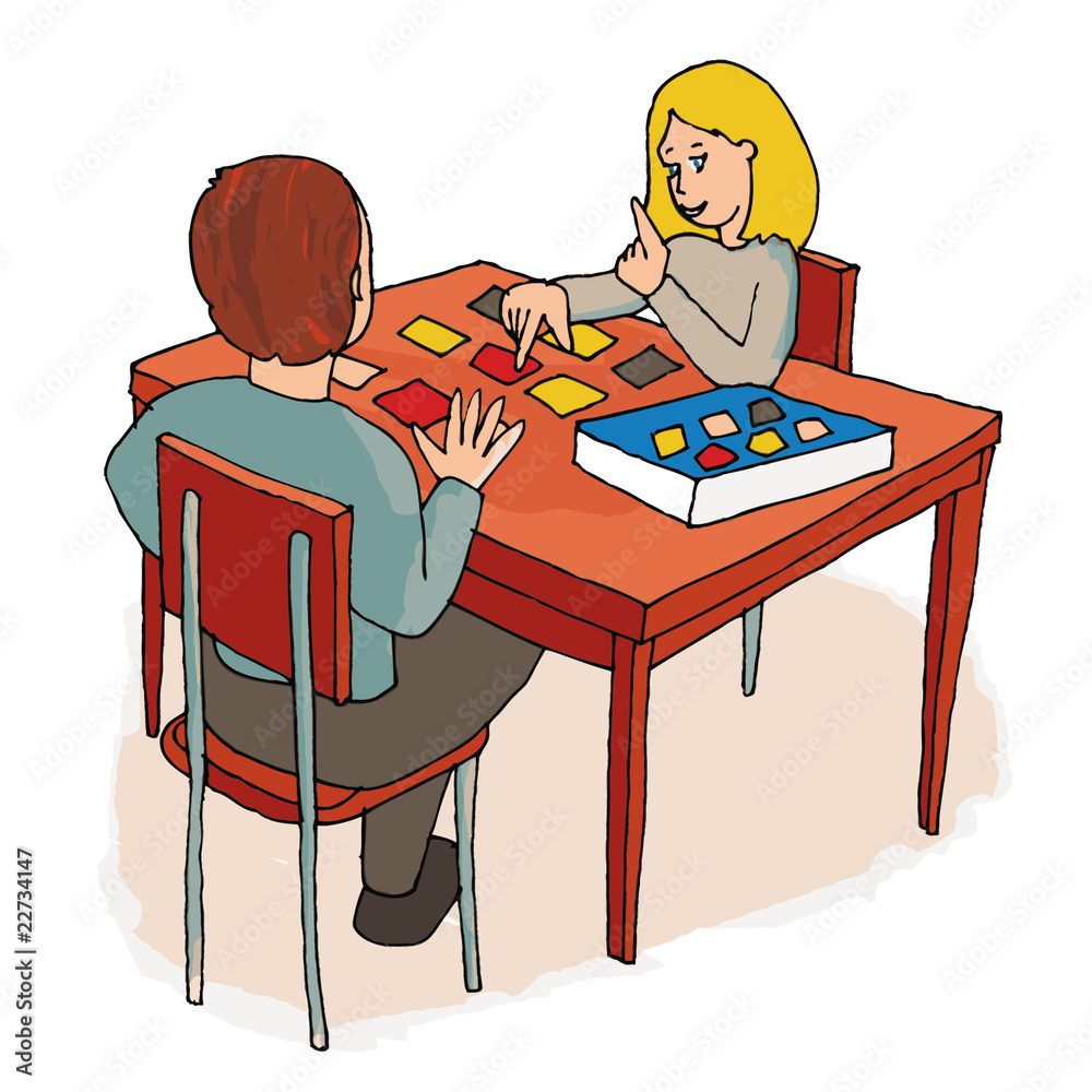 Joueurs de cartes Stock Vector | Adobe Stock