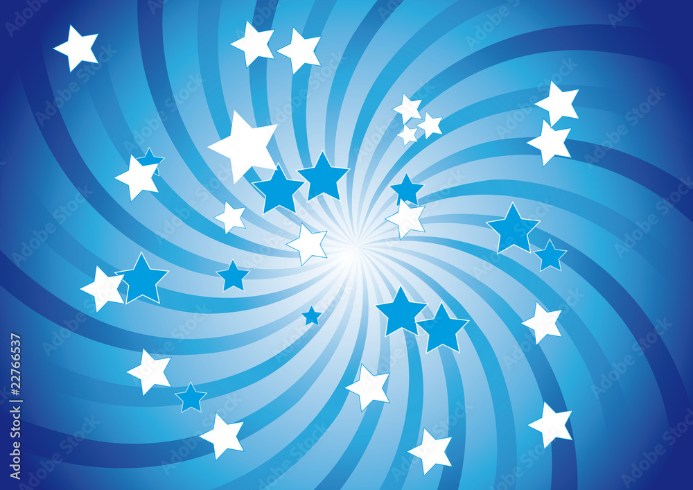 Fondo azul con estrellas Stock Vector | Adobe Stock