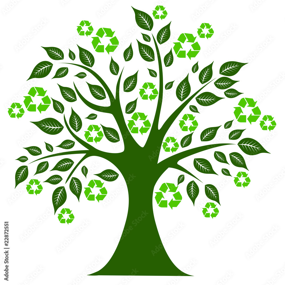 Recycle Tree Clip Art