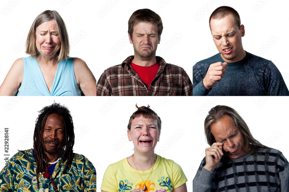 Crying people Stock Photo | Adobe Stock