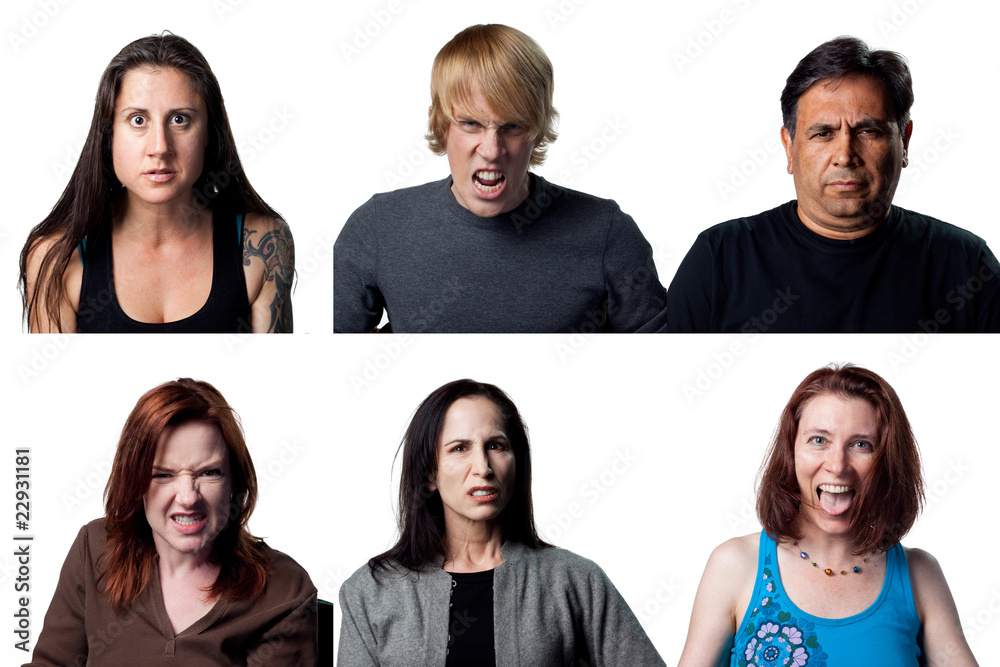 Upset Group Of People