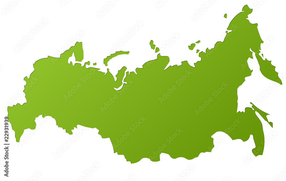 Map of Russia Stock Photo | Adobe Stock
