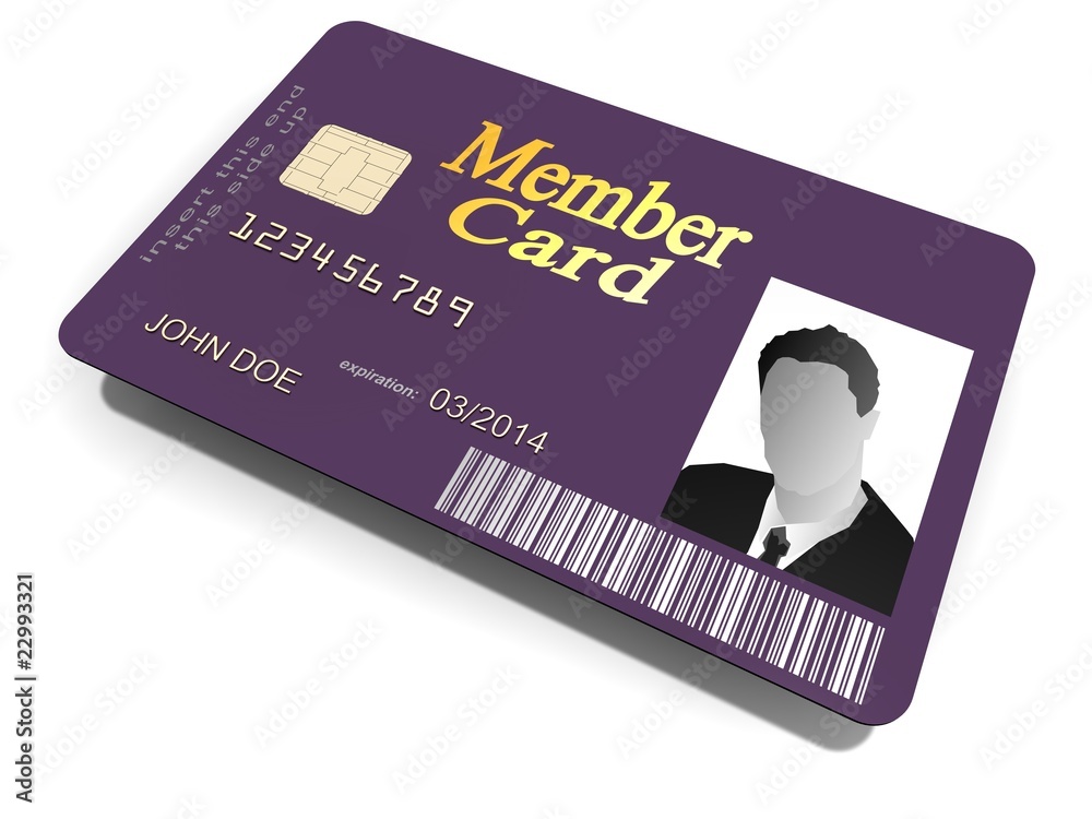 Carte de membre Stock Illustration | Adobe Stock
