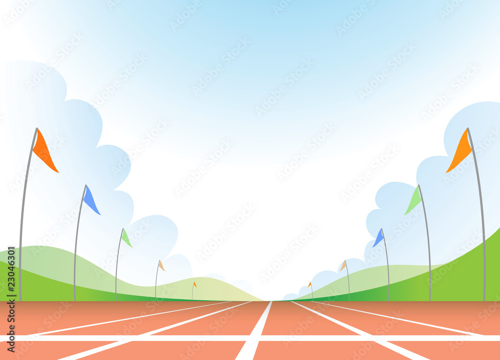 Runing track Stock Vector | Adobe Stock