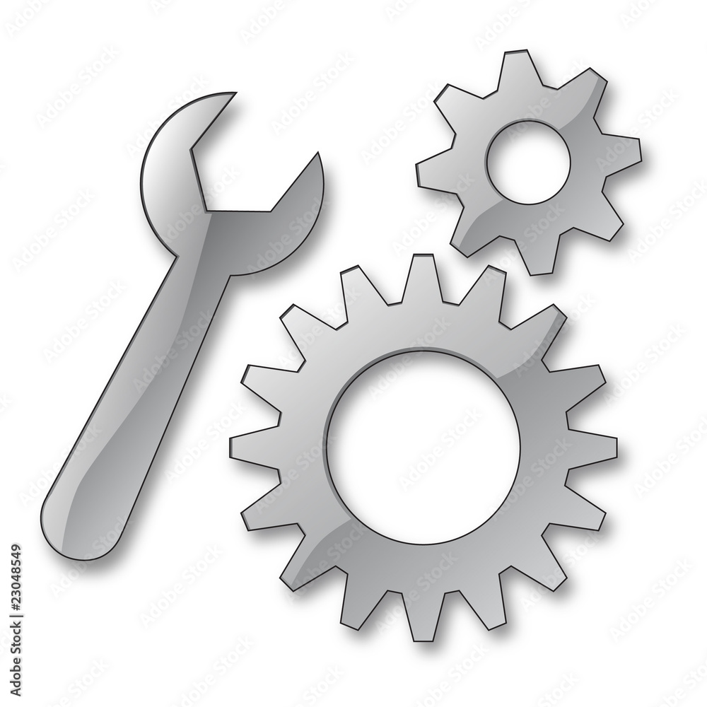 Vettoriale Stock icona ingranaggi configurazione | Adobe Stock